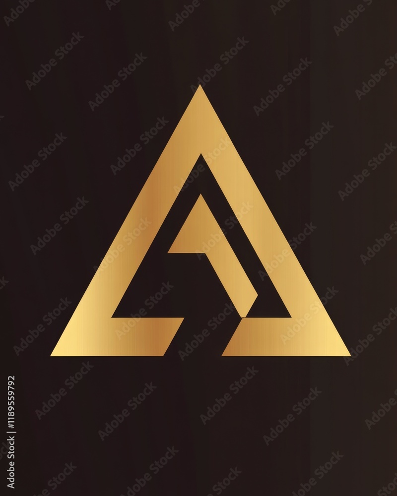 Stylized Delta Symbol: A Unique Logotype Representing the Greek ...