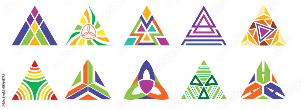 Triangle Mark logo design for clean and versatile brand identity ...