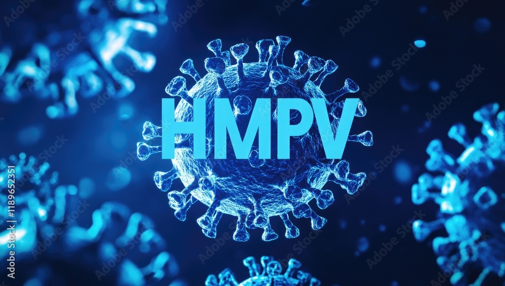 Foto de Stock HMPV is a significant virus affecting respiratory health ...