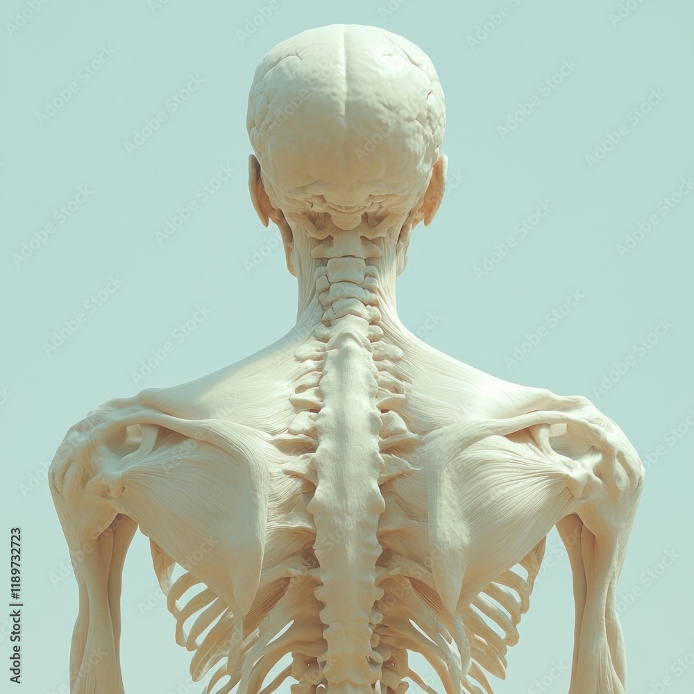 Detailed Anatomical Illustration of the Multifidus Muscle on the Human ...