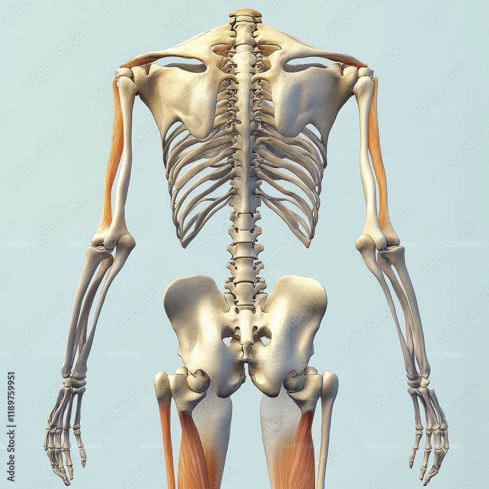 Human Skeleton Forearm Anatomy with Flexor Carpi Ulnaris Muscle in 3D ...
