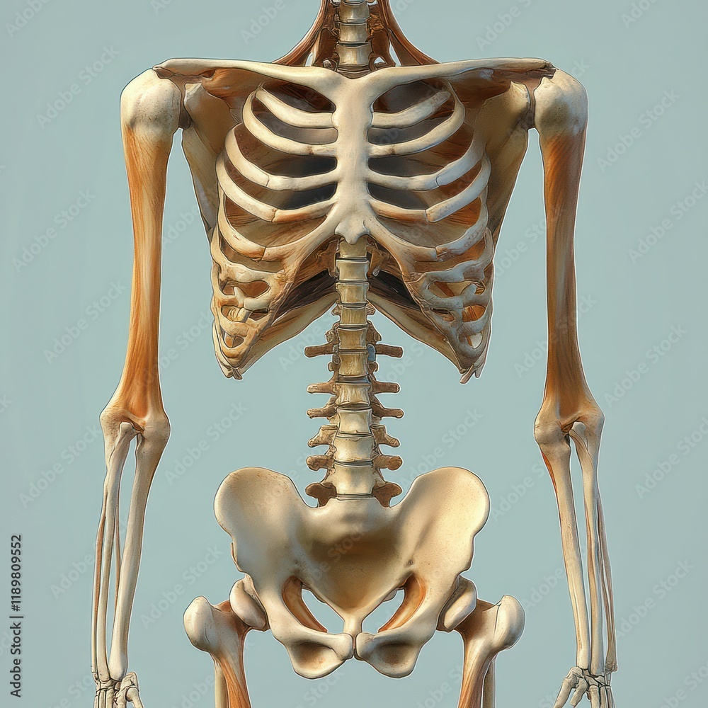 Human Skeleton Anatomy of Pelvis Hip and Legs with Tensor Fasciae ...