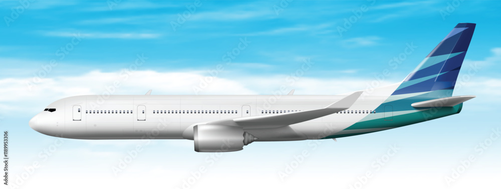 airlines airways icon logo sign symbol side air jet fly blue sky view ...