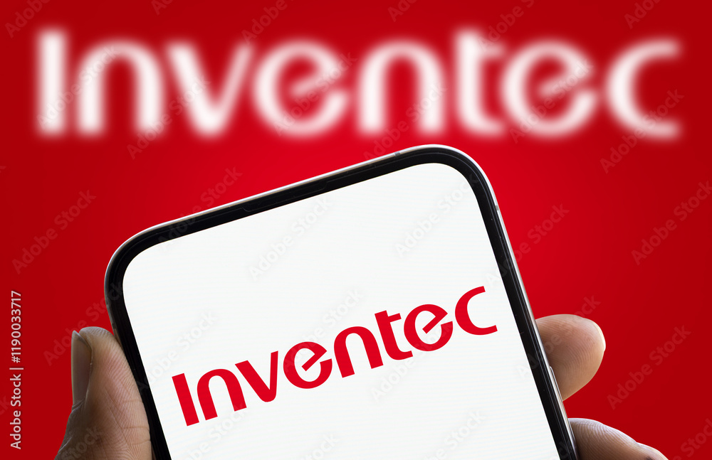 Dhaka, Bangladesh- 4 Jan 2025: inventec logo is displayed on smartphone ...