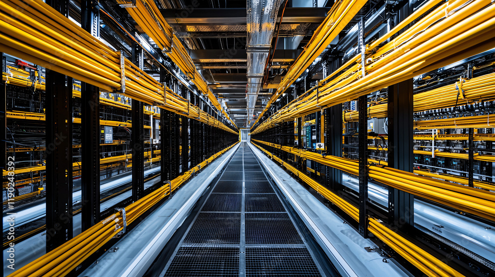 Overhead cable trays: An organized network of overhead cable trays ...