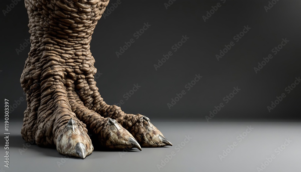 Gigantic Dinosaur Foot Close-Up: A Detailed Look at the Powerful Claws ...