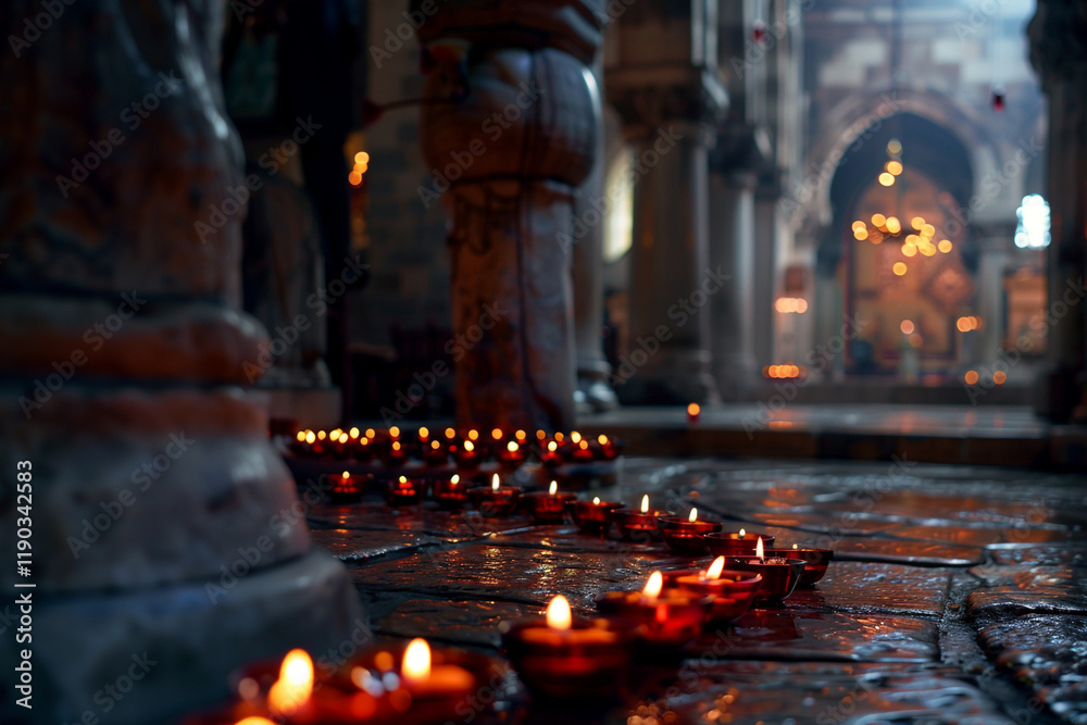Jerusalem. An ancient Christian temple. The Holy Sepulchre. 30 silver ...