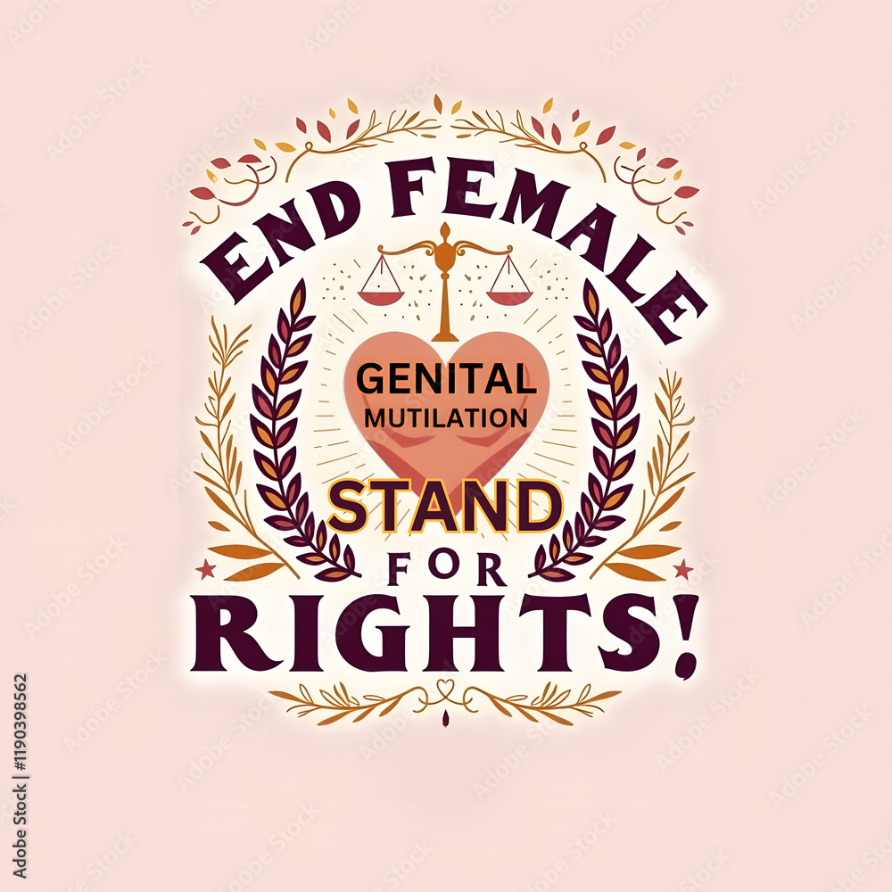 Zero Tolerance for Female Genital Mutilation Stock Illustration | Adobe ...