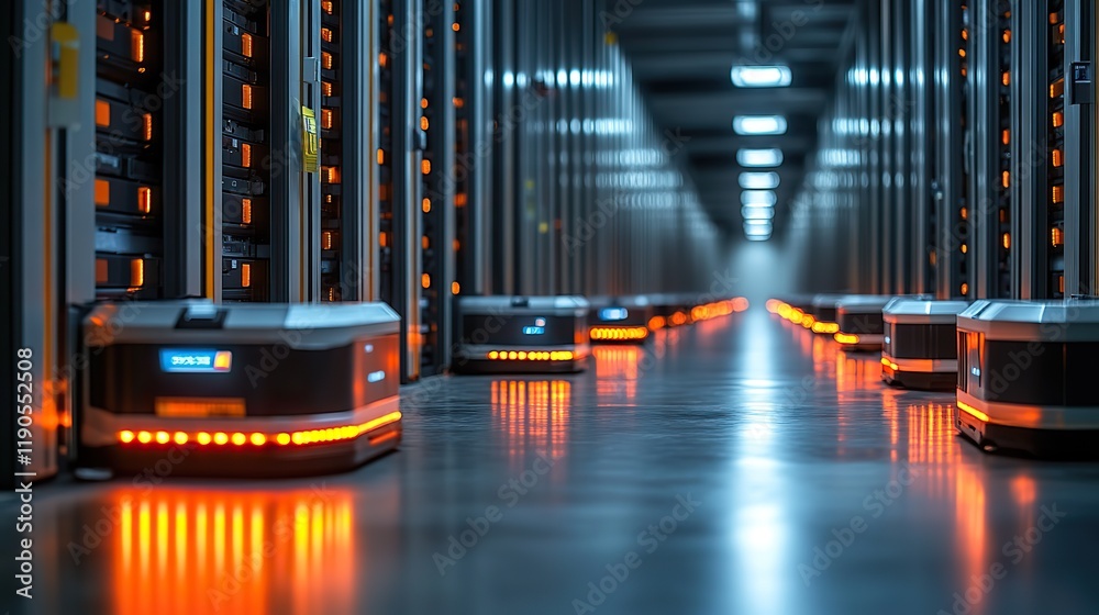 Automated parcel sorting center using intelligent robotics and optical ...