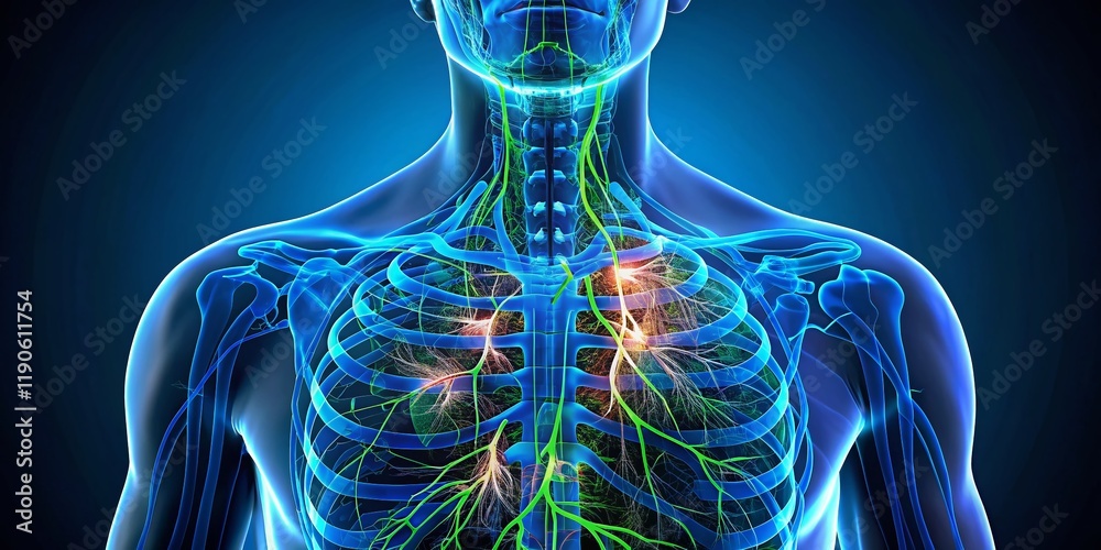 Human Anatomy: Thoracic & Right Lymphatic Ducts, Posterior Thoracic ...