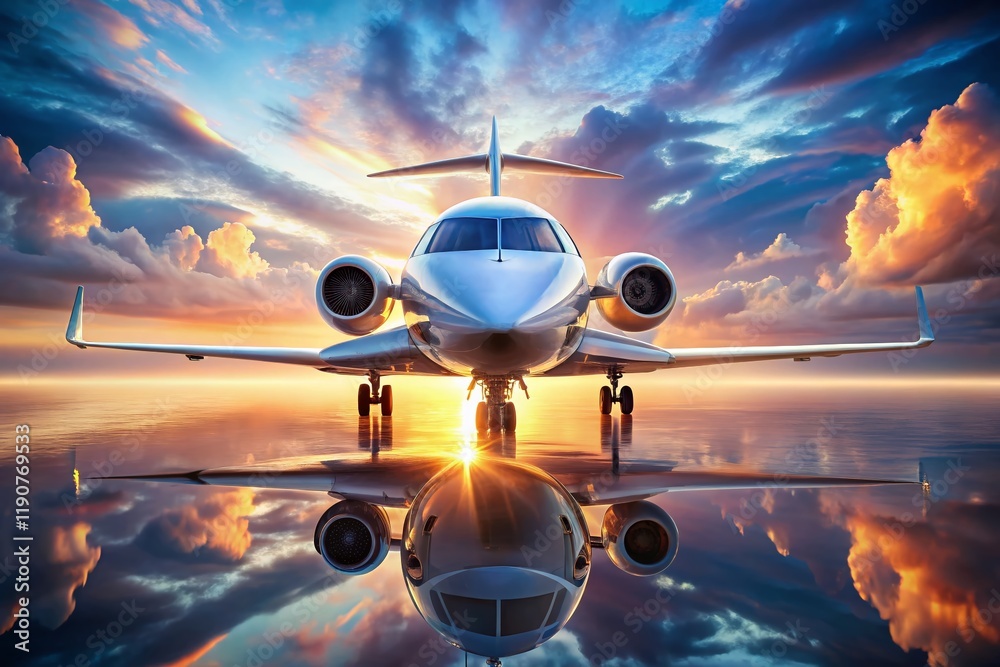 Futuristic White Jet: Sleek Aircraft Design, Powerful Engines, Sci-Fi Spaceship, Conceptual ...