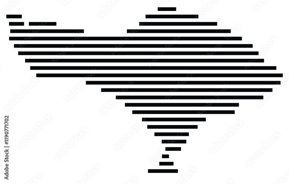 Symbol Map of the Island Pulau Bali (Indonesia) showing the island with ...