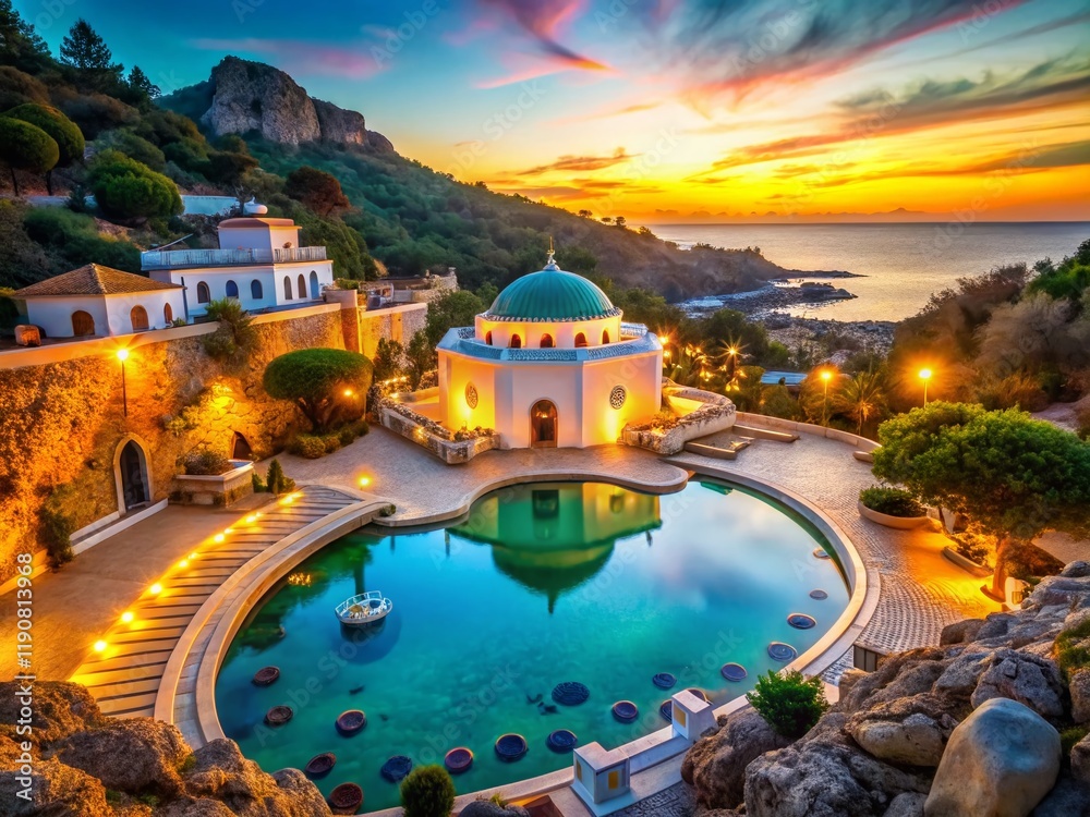 Kalithea Springs Rhodes Greece: Historic Thermal Baths & Art Deco ...