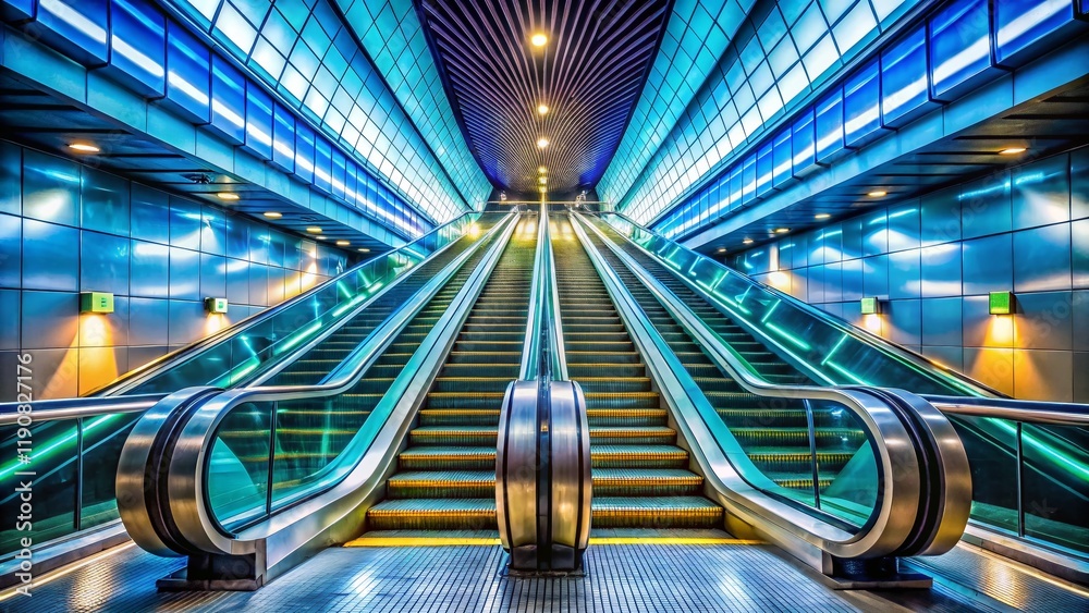 Tokyo Subway Escalator: Modern Underground Transportation in Japan ...