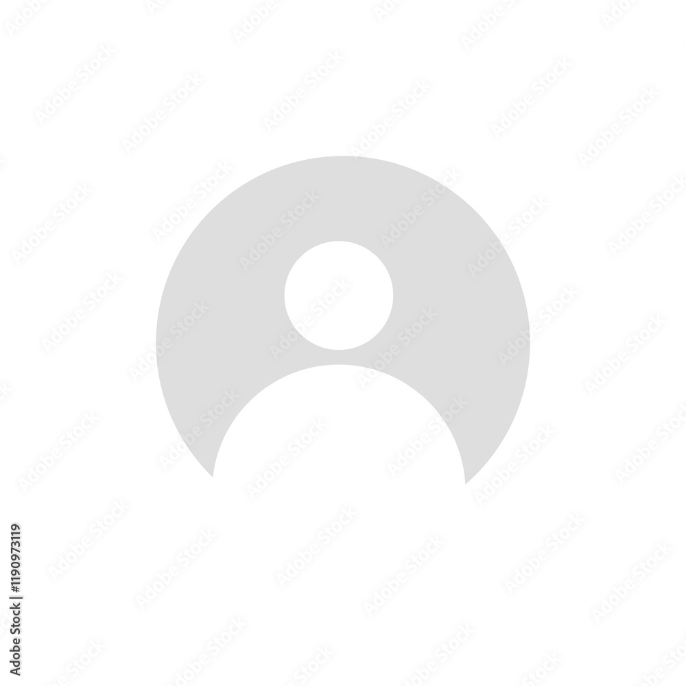 Ilustrasi vektor dalam skala abu-abu. Avatar, profil pengguna, ikon ...