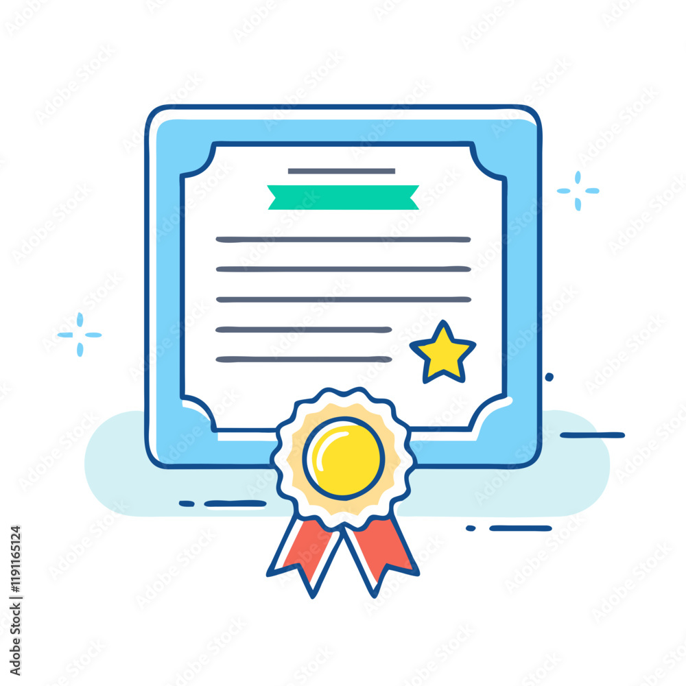 certificate of appreciation vector icon, certificate of appreciation ...