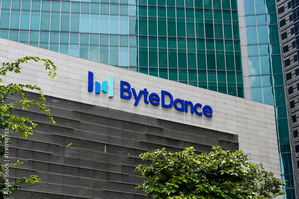 Singapore, Singapore - 03 11 2024: The logo of the Bytedance company on ...