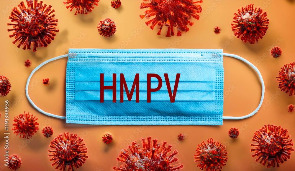 Human metapneumovirus hmpv protection with surgical mask Stock Photo ...