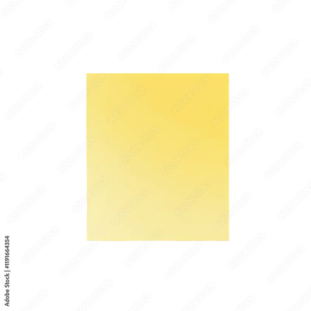 Yellow post it sticky note isolated on transparent background Stock ...