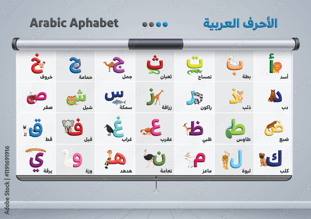 Arabic alphabet Letters Fonts Editable Pack hijaiyah learning education ...