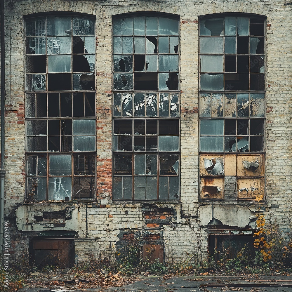 Urban decay abandoned building facade city photography industrial ...