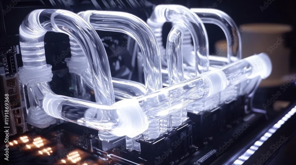 Custom PC Water Cooling Loop: A Masterpiece of Engineering Stock ...