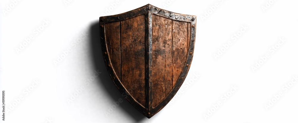 Ancient Wooden Shield: A Symbol of Protection and Medieval History ...