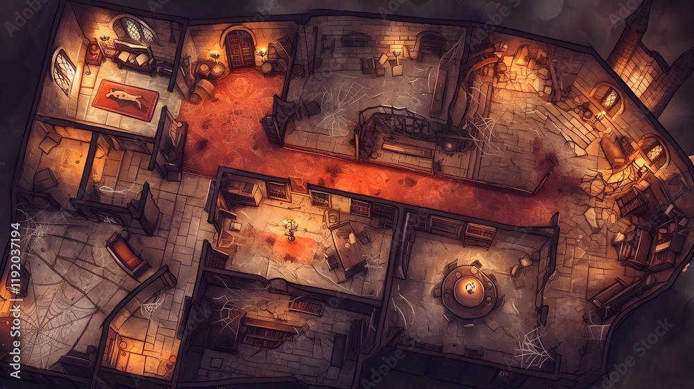 Ilustración de Stock dnd battle map Illustration map for games graphics ...