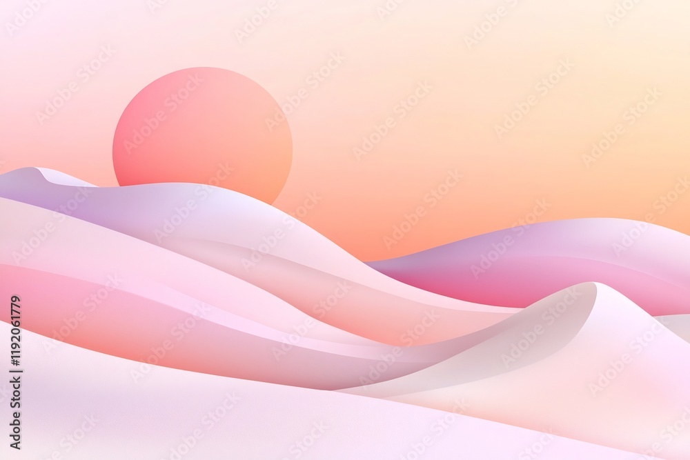 Pastel gradient background with gentle rose and sand tones textured ...