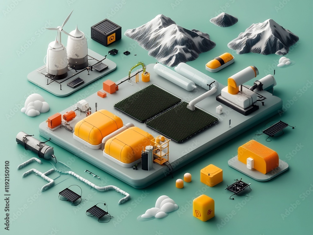 Floating Offshore Algae Farm with Expansive Aquatic Cultivation Tanks ...