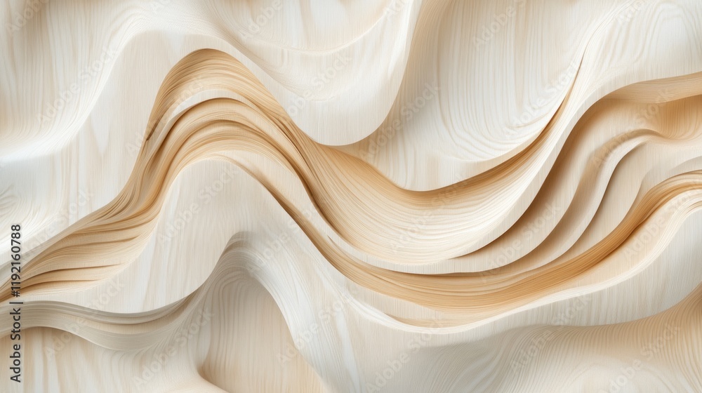 Ash plywood seamless texture with subtle grain lines and light wood ...