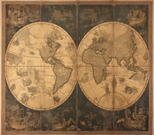 Vintage Old World Map Mermaid Free Stock Photo - Public Domain Pictures