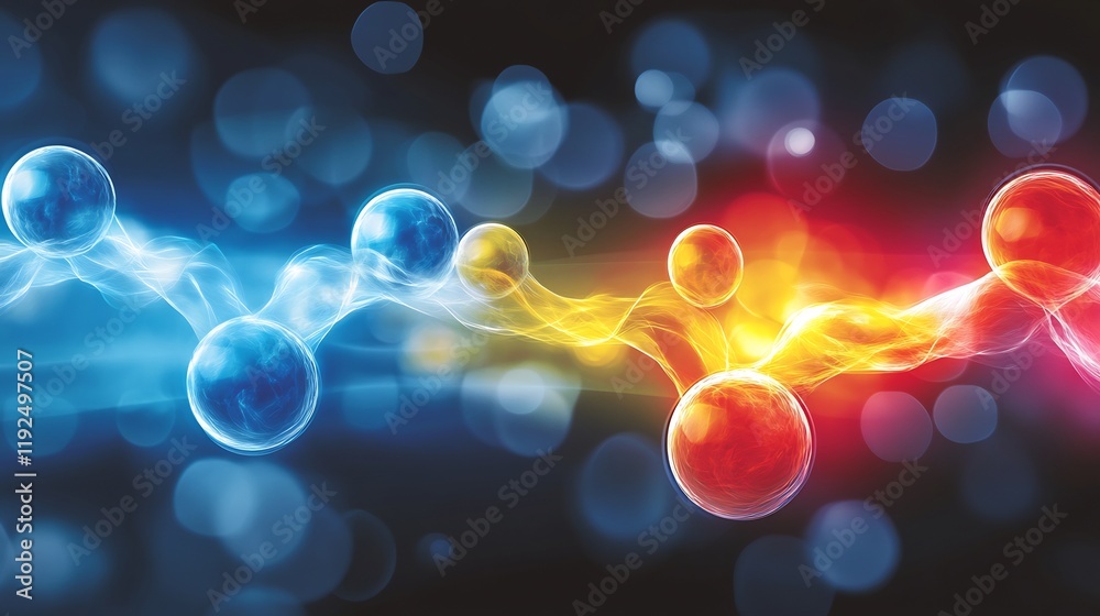 Thermodynamics scene illustrating entropy enthalpy Gibbs free energy in ...