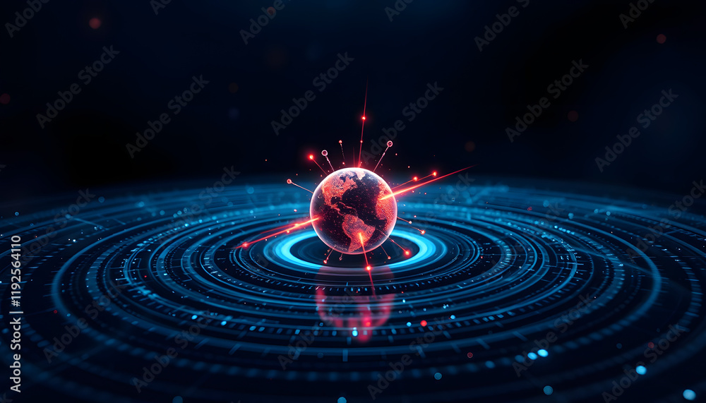 Subatomic quantum particle with spin and charge creating ...