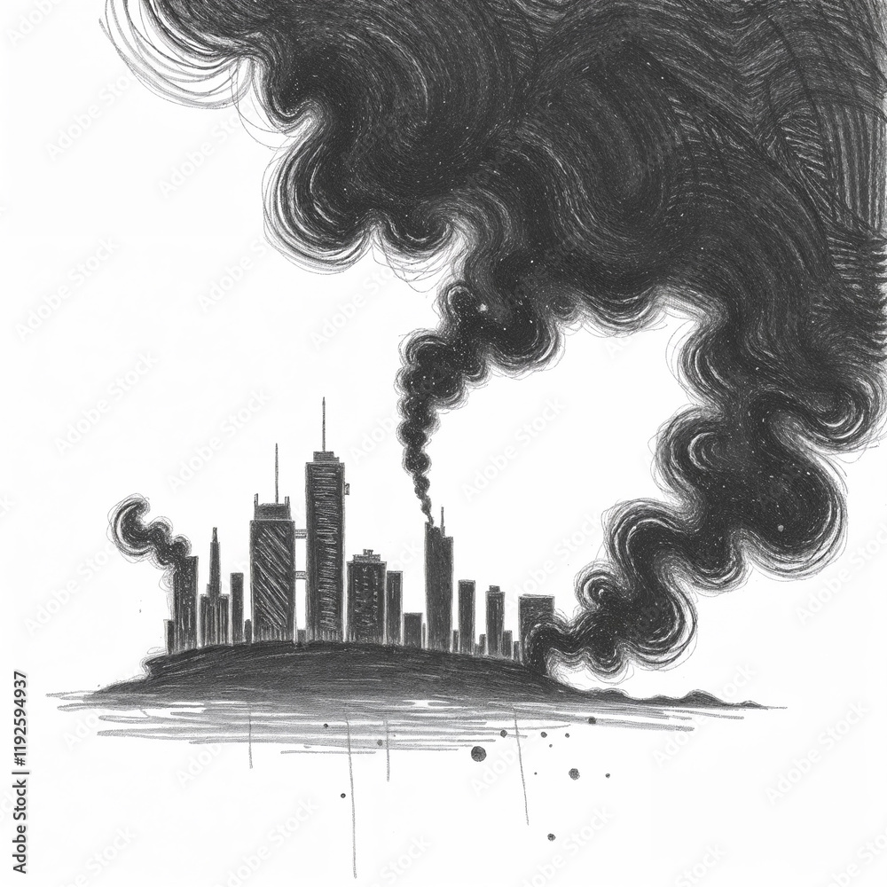 Pollution Smoke environment Background Template for Design Stock ...