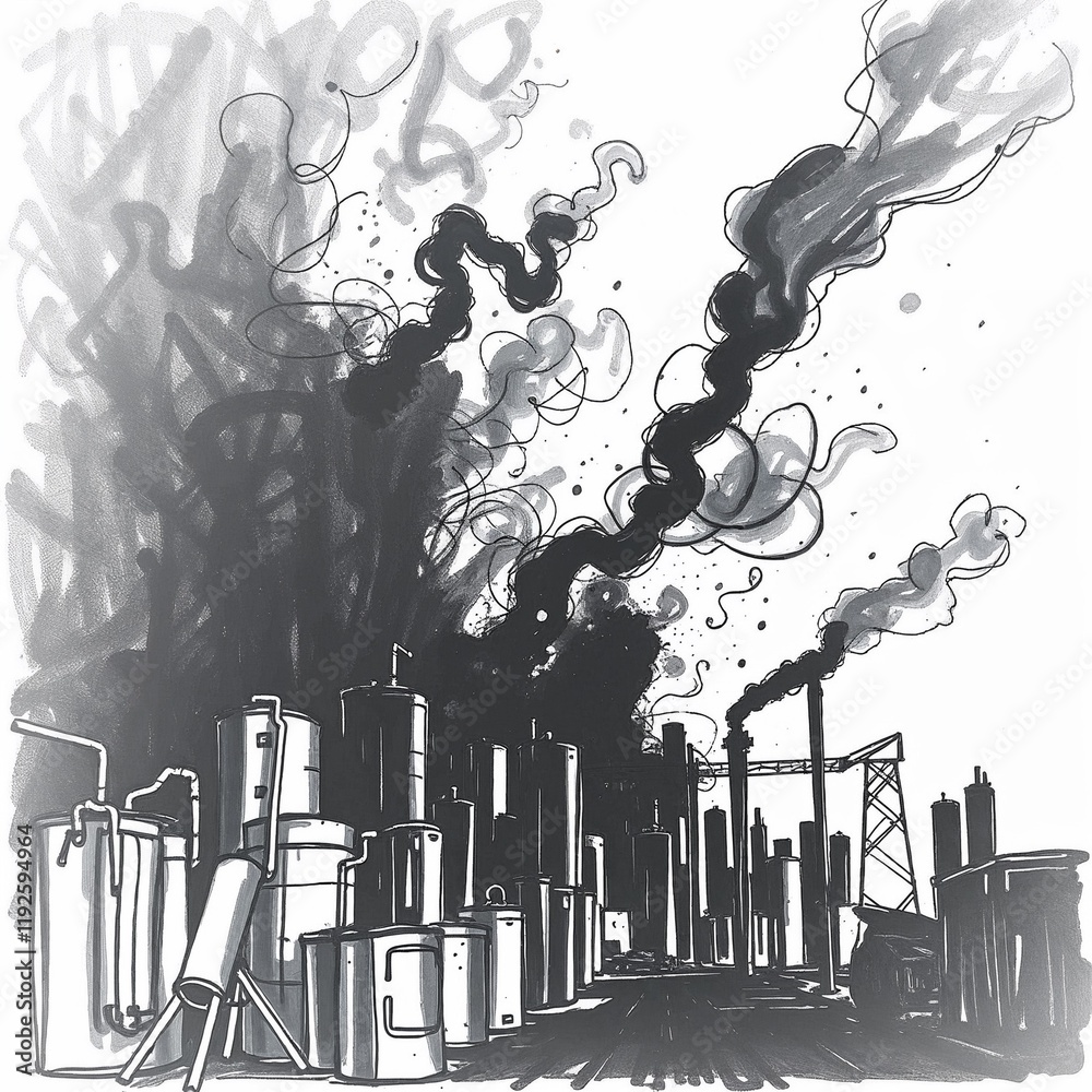 Pollution Smoke environment Background Template for Design Stock ...