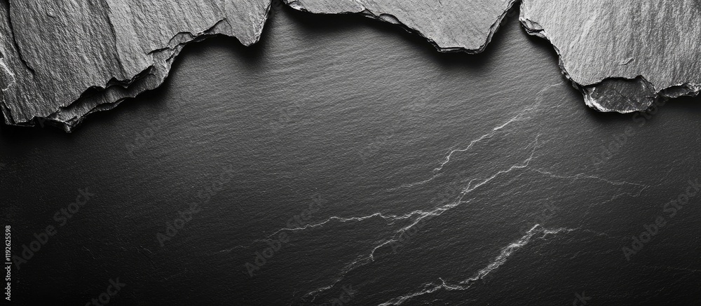 Black slate stone texture background with smooth surface ideal for ...