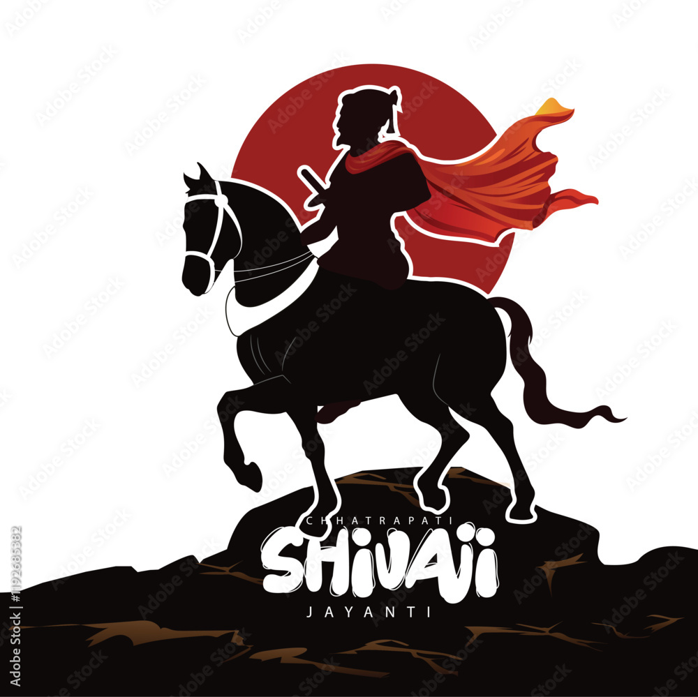 Chhatrapati Shivaji Maharaj Indian Maratha warrior king, celebrating ...