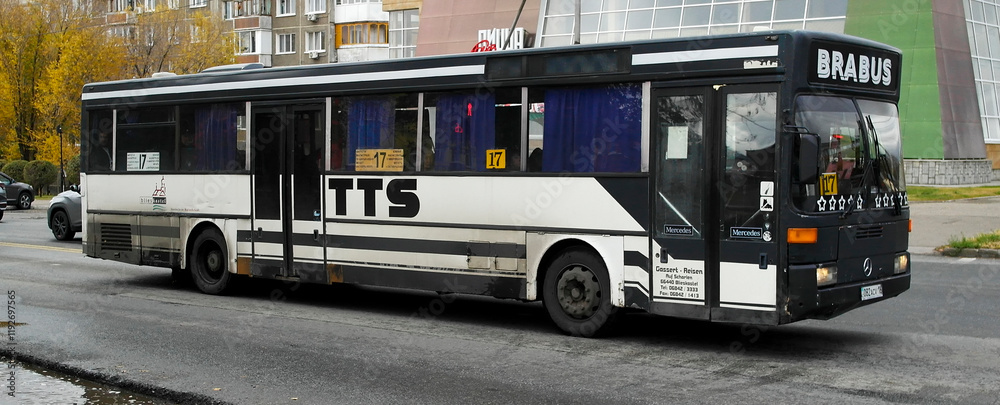 kazakhstan, Ust-kamenogorsk, october 5, 2024: Mercedes-Benz O405 ...