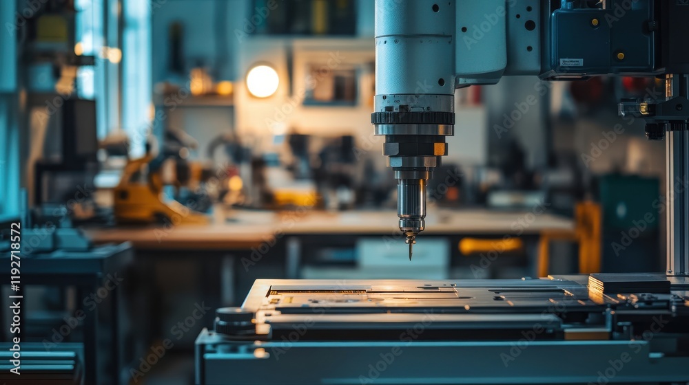 Engineering precision workshop with advanced tools on specialized ...