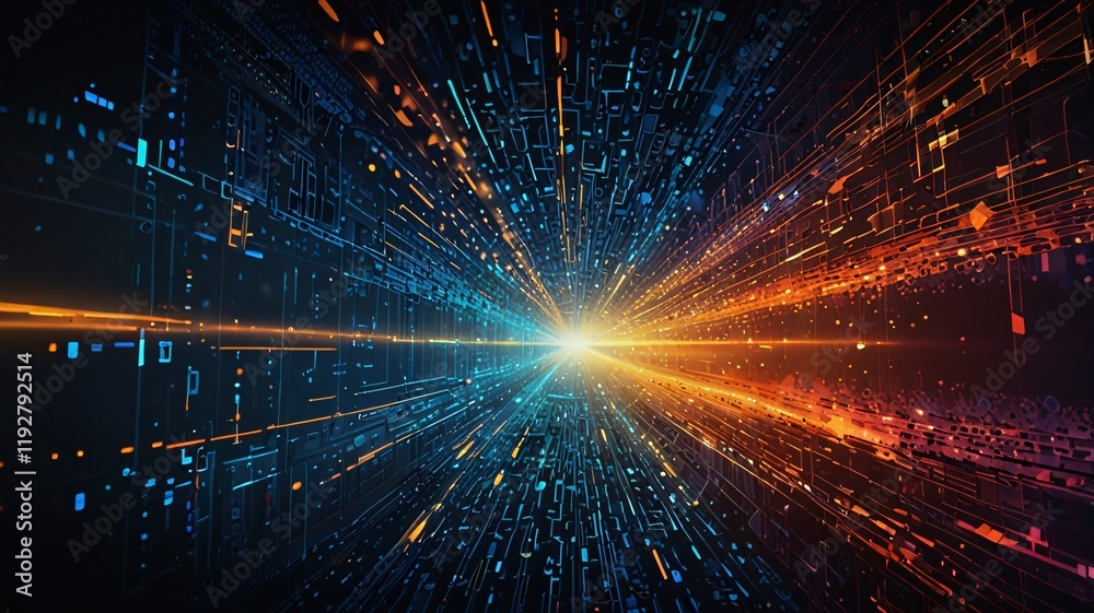 Abstract technology themed background Stock Illustration | Adobe Stock
