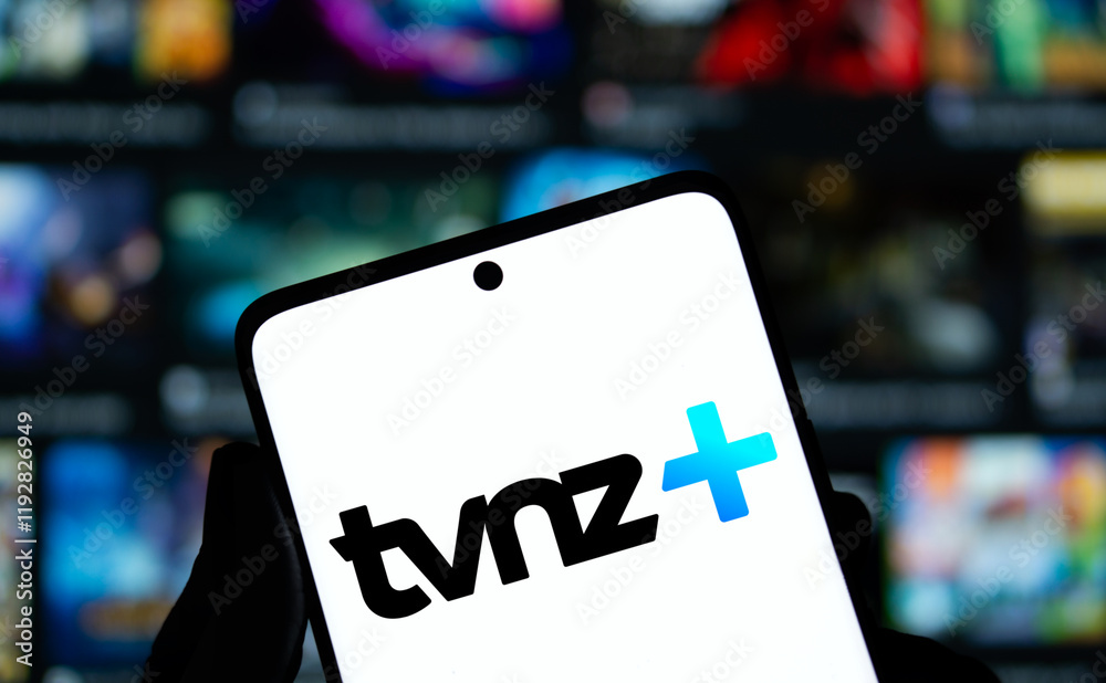 Dhaka, Bangladesh- 8 Jan 2025: tvnz logo is displayed on smartphone ...
