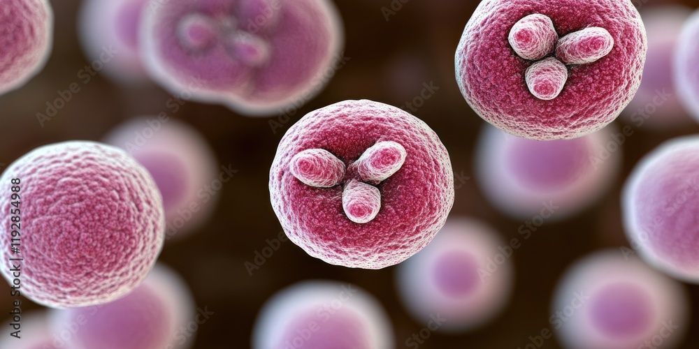 Microscopic View of Dividing Cells in a Laboratory Setting Stock ...