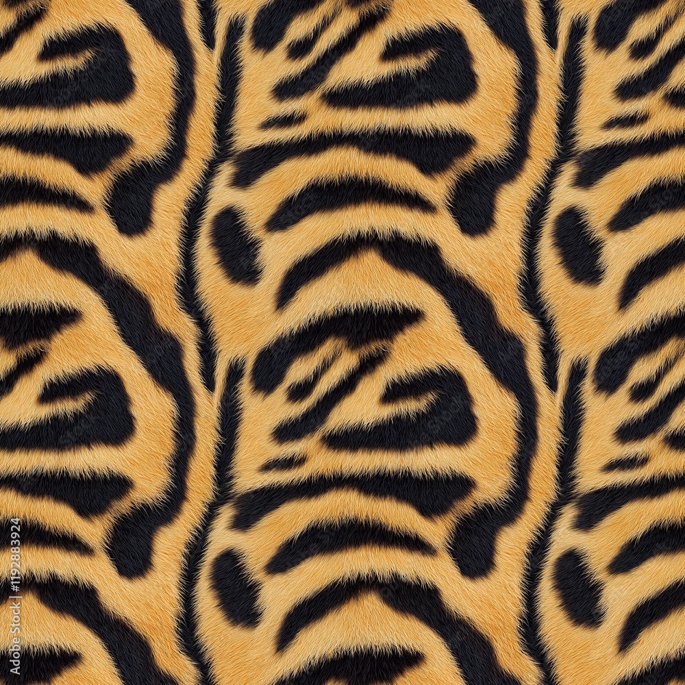 tiger skin texture seamless pattern Stock Photo | Adobe Stock