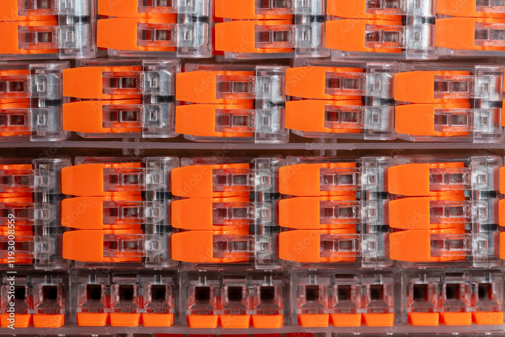 Plastic storage box for different types of electrical wire connectors ...