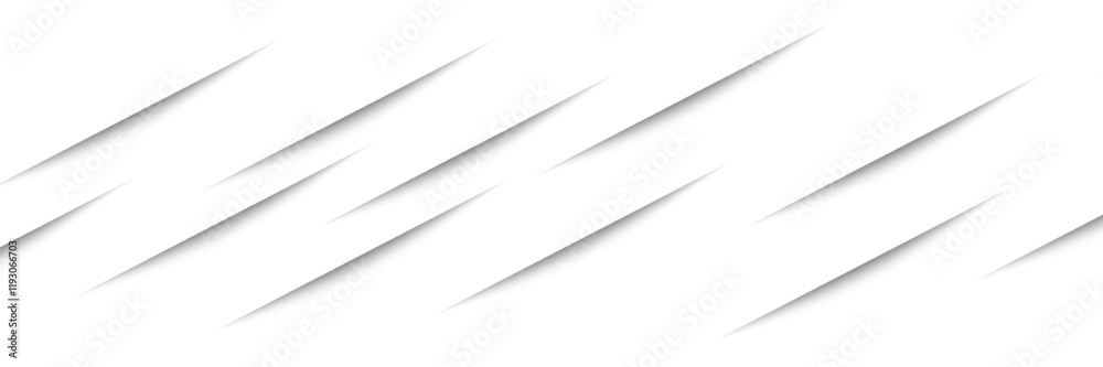 Paper sheet shadow effect. 3D line edge shape. Transparent realistic ...