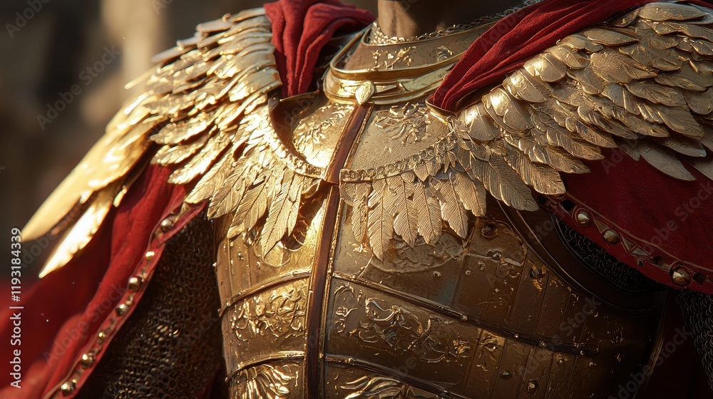 Epic battle scene depicting the armor of god ancient battlefield ...