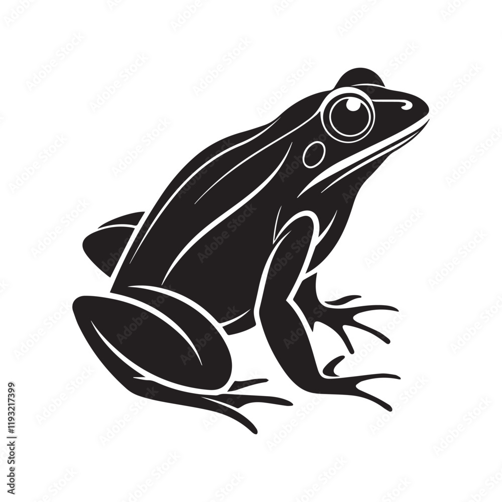 Frog silhouettes are simple, striking outlines of frogs, perfect for ...