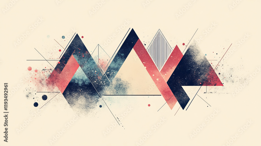 Hologram pallet. Pallet made of polygons, triangles, dots, and lines ...