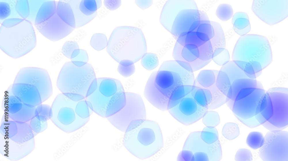 translucent blue and purple bokeh light shapes on transparent PNG ...
